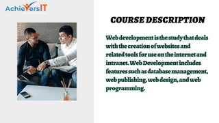 Web development course at AchieversIT | PDF