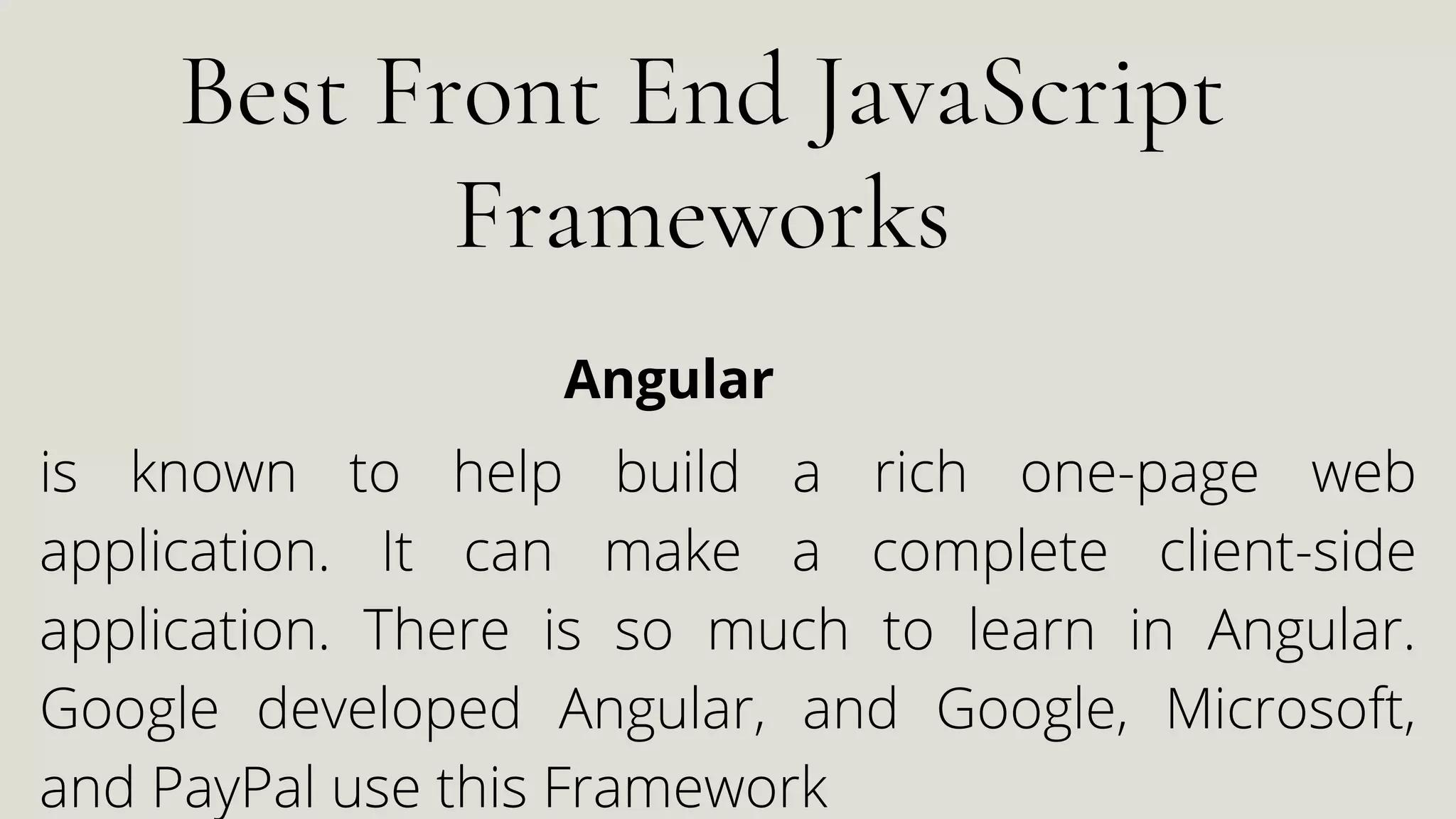 Frameworks for Web Development | PDF