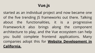 Frameworks for Web Development | PDF