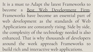 Frameworks for Web Development | PDF