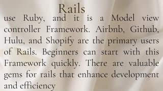 Frameworks for Web Development | PDF