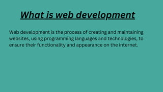 WEB DEVELOPMENT FOR BEGINNERS | PDF