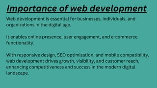 WEB DEVELOPMENT FOR BEGINNERS | PDF