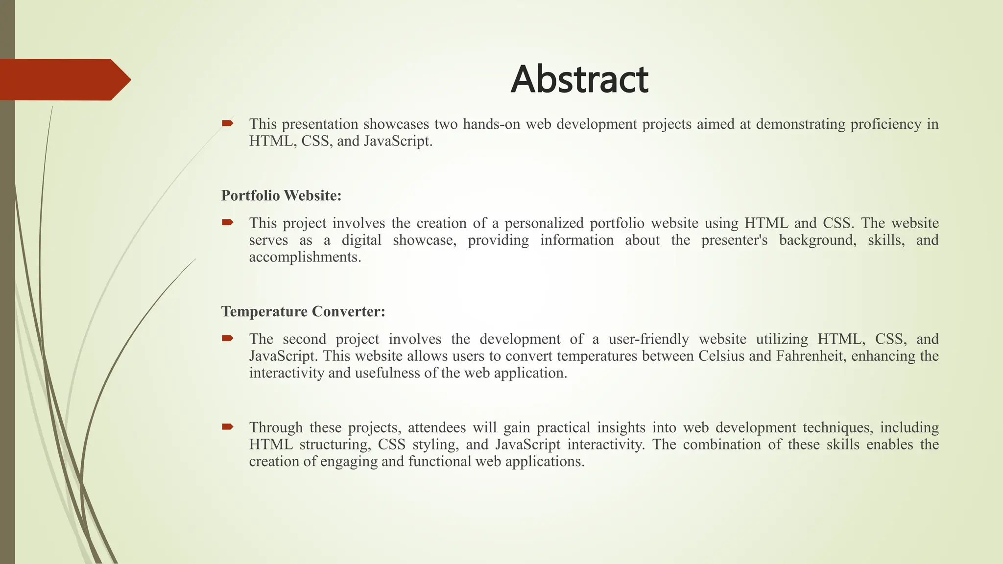 Web Development Internship at Bharat Intern | PPTX