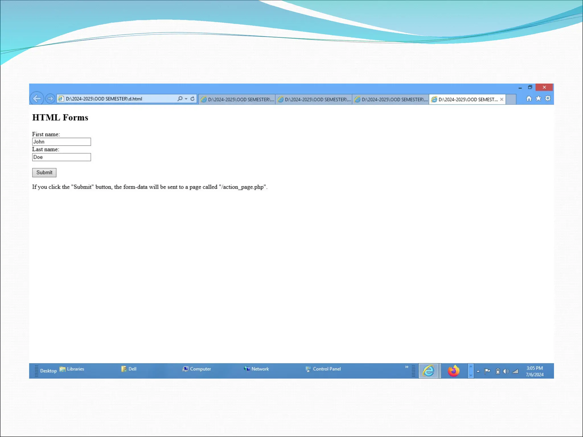 WEB DEVELOPMENT EXERCISE-2 LAB NAIDU.ppt