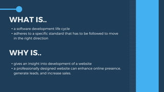 Web development life cycle by a web design & development company | PPT