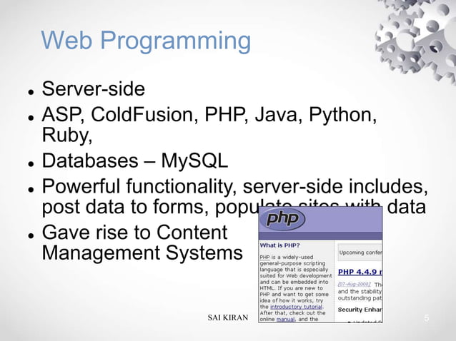 Web development ppt by bsk | PPT