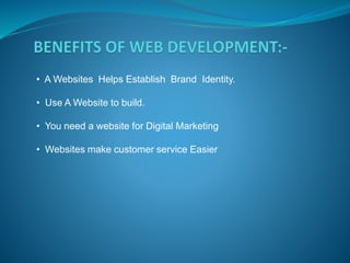 Web Development Course Mahad | PPTX | Web Development | Internet