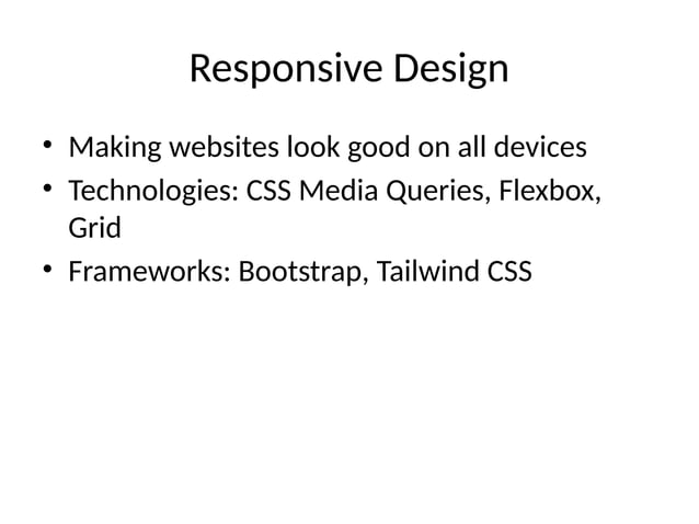 Web_Development_Presentation.power point presentations | PPT