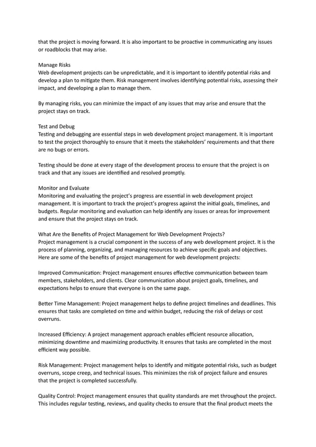 Web Development Project Management Pdf 