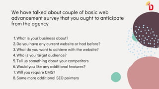 Web development questionnaire | PPT
