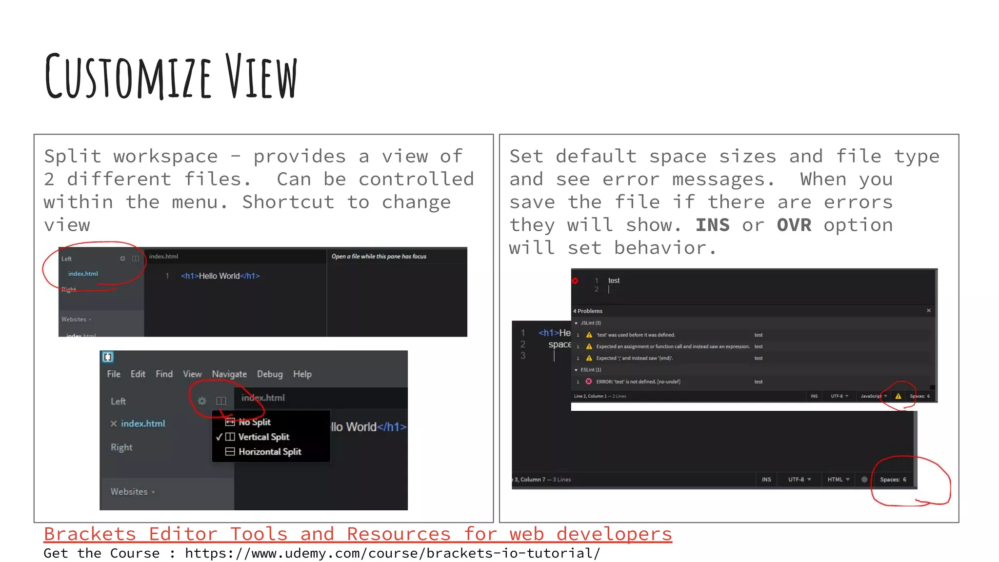 Web development resources brackets | PPT
