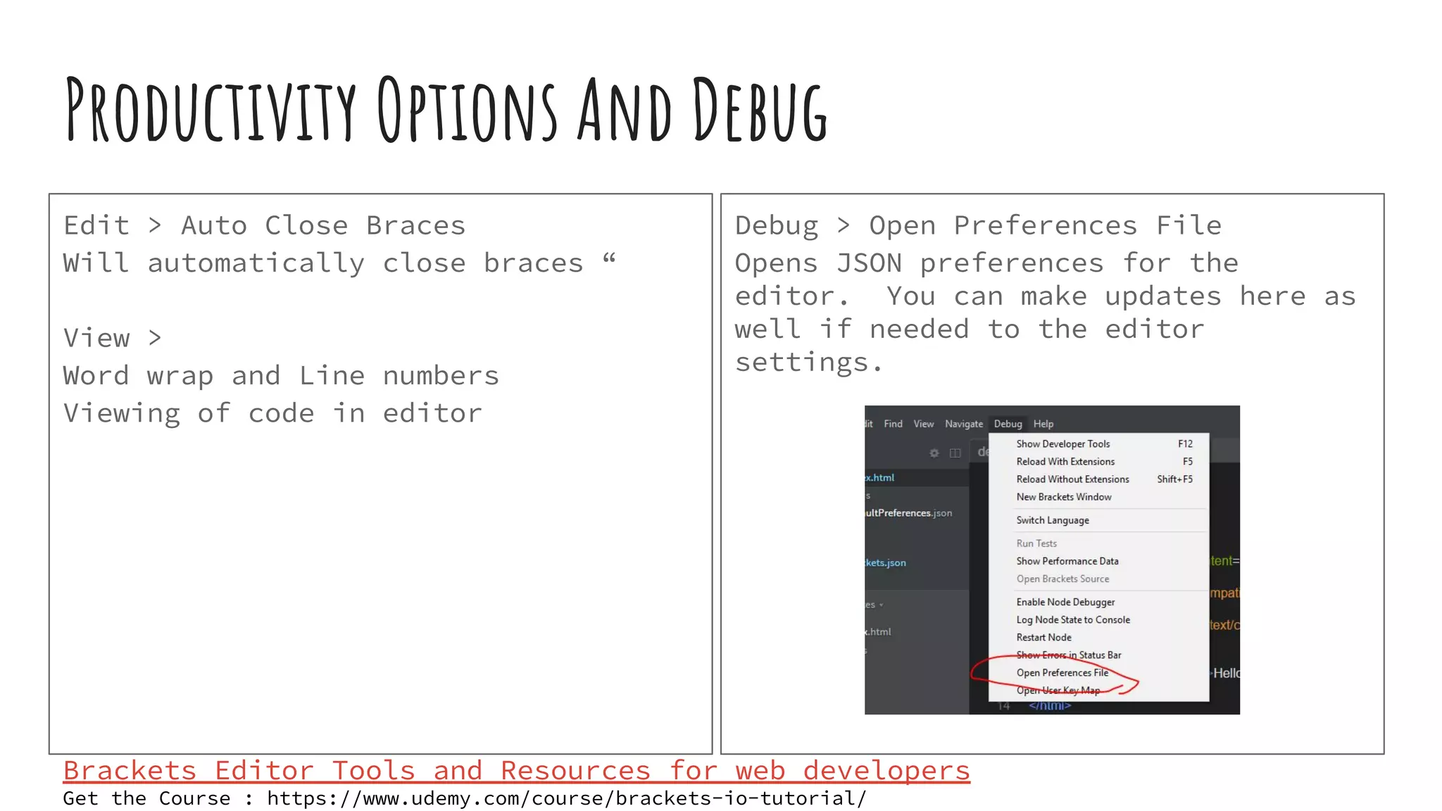 Web development resources brackets | PDF