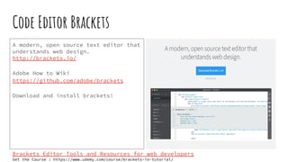 Web development resources brackets | PPT
