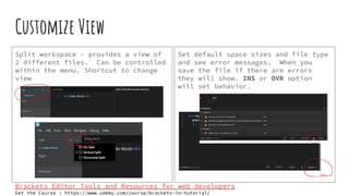 Web development resources brackets | PPT