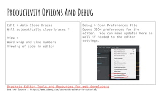 Web development resources brackets | PPT