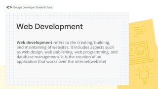 Web Development Study Jam #1 _ First Hand With Web Development.pptx