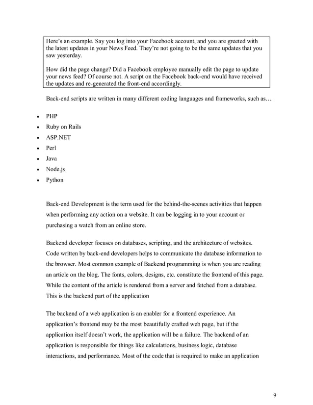 Web development system project report.pdf