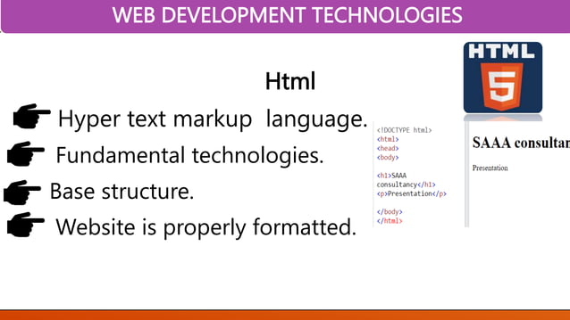 WEB DEVELOPMENT TECHNOLOGIES.pptx | Web Development | Internet