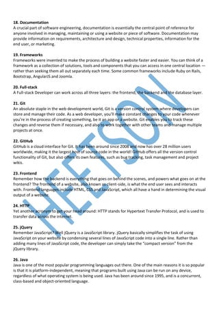 Web Development Terminolog, Terms and Important Definitions | PDF