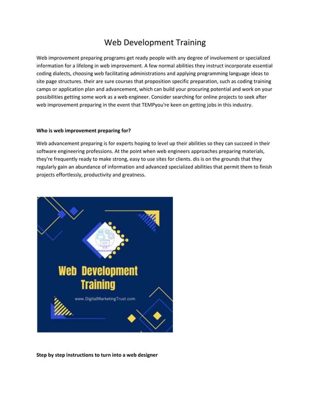 Web Development Training.docx