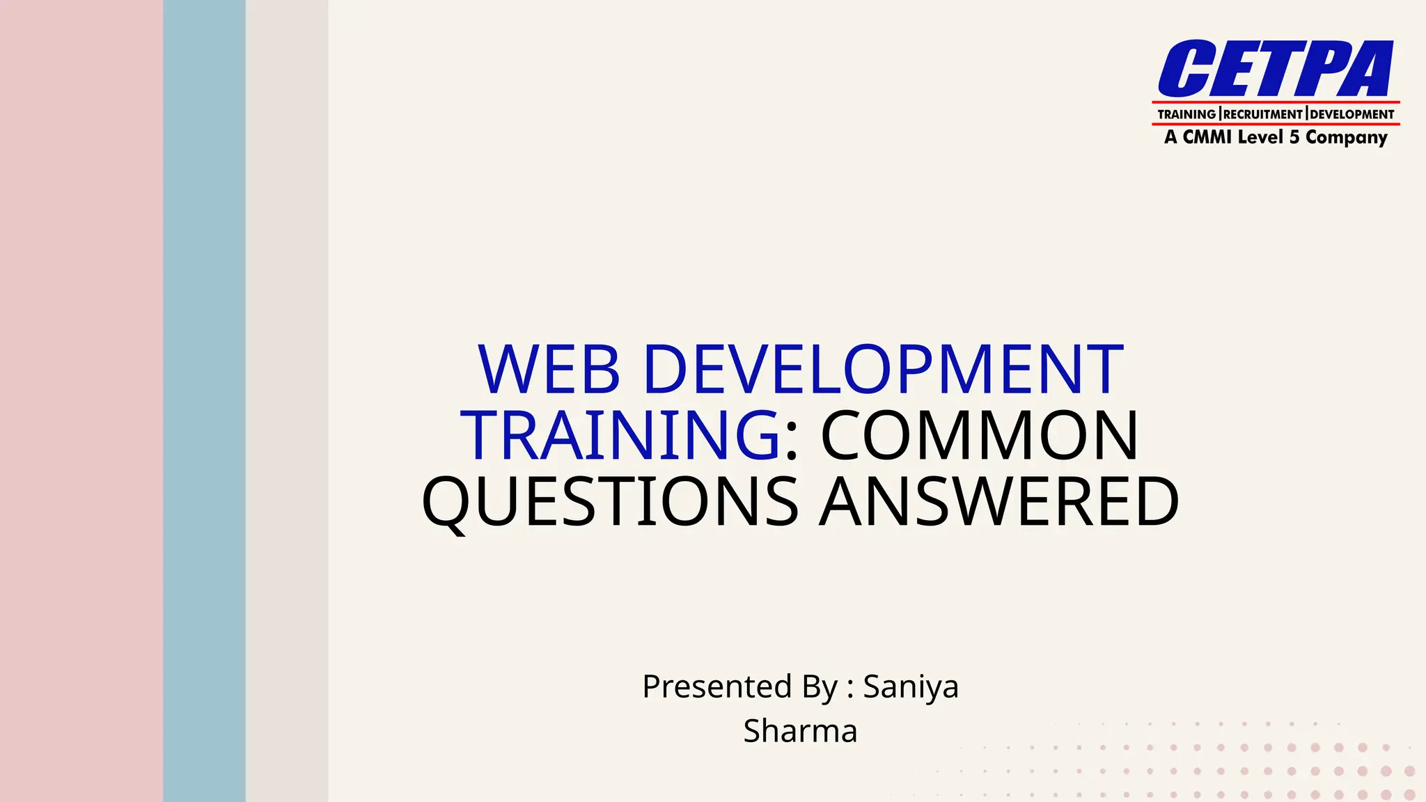 Web Development Training Common Questions Answered.pptx