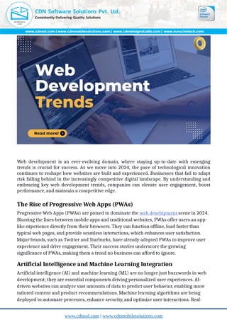 Web Development Trends You Can’t Ignore in 2024 | PDF