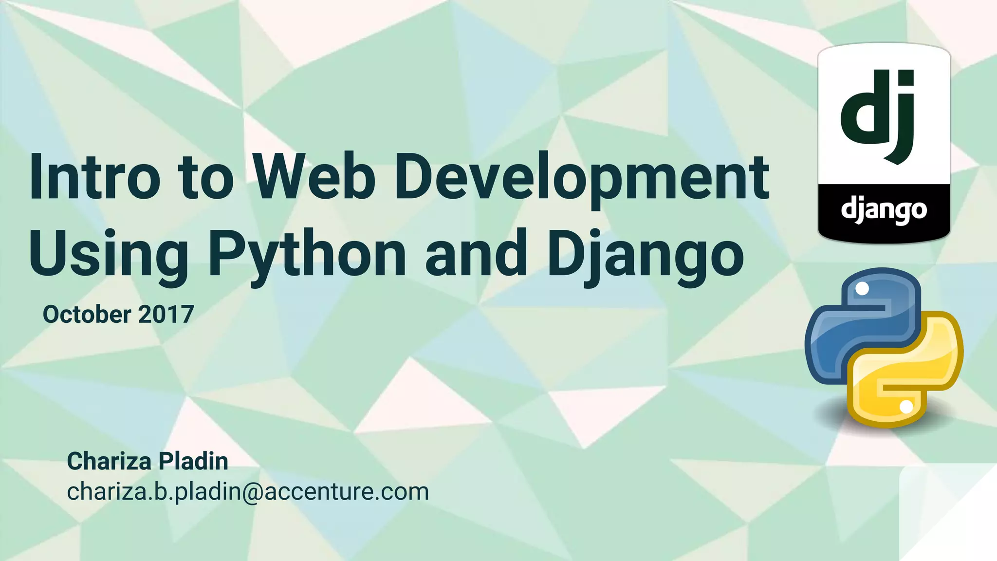 Intro to Web Development Using Python and Django | PPT