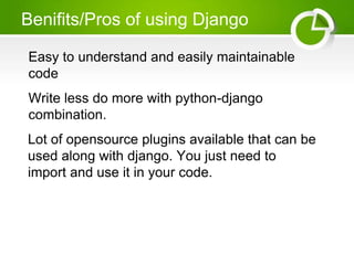 Web development with django - Basics Presentation | PPTX