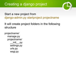 Web development with django - Basics Presentation | PPTX