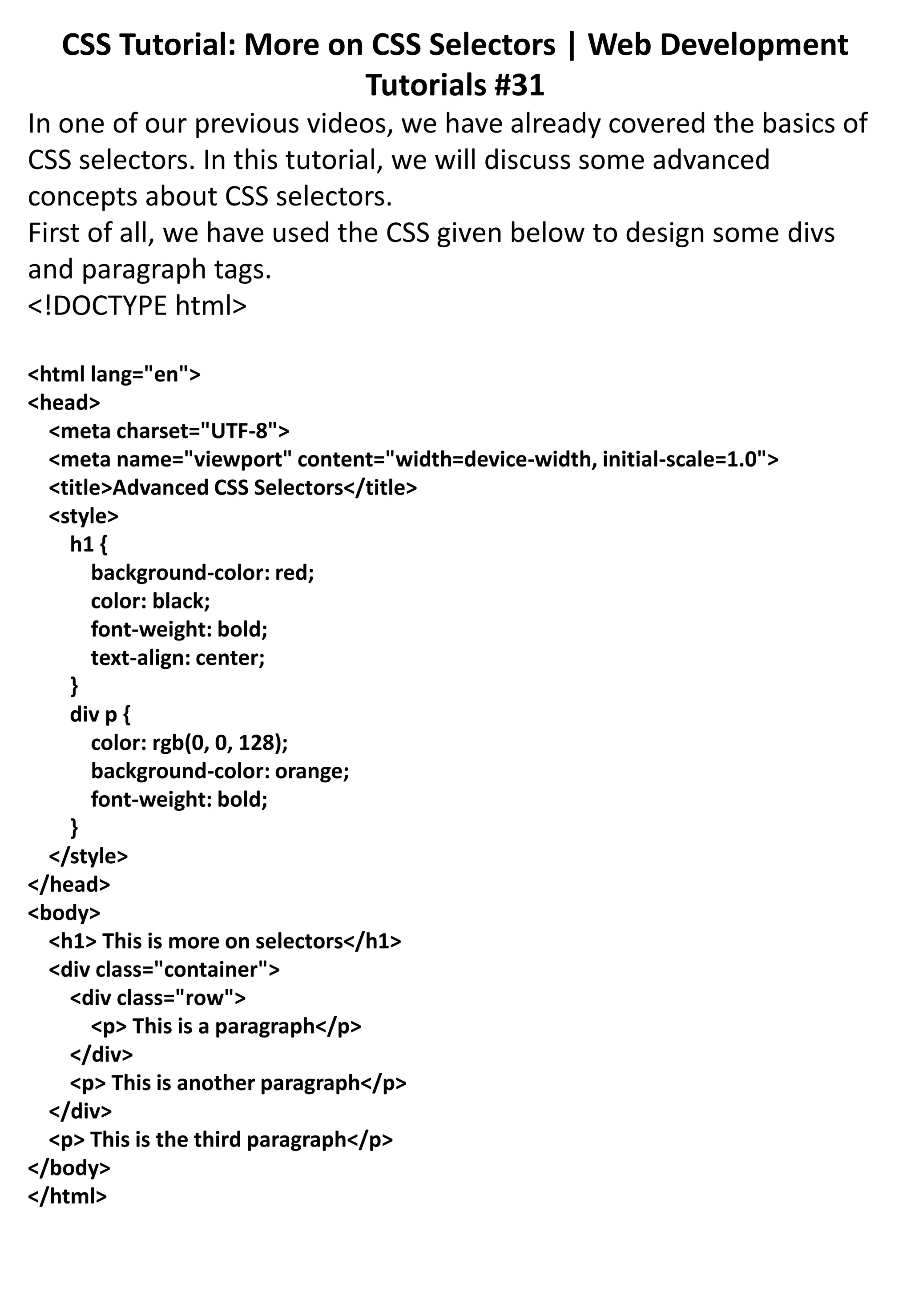 INTRODUCTIONS OF CSS PART 2 | PDF