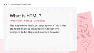 Web Dev Session 1.pptx | Web Design and HTML | Internet