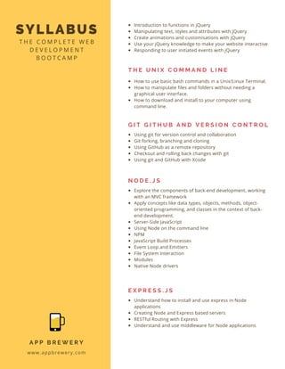 Web dev syllabus | PDF