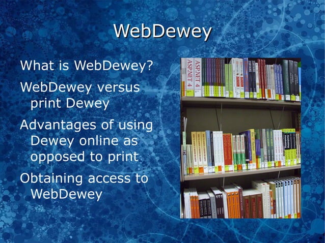 WebDewey Presentation 10 September 2010 | ODP