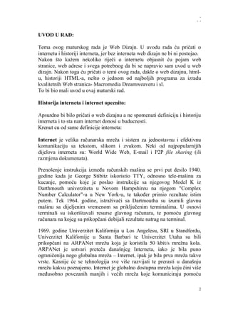 Web dizajn 2003 done | DOC