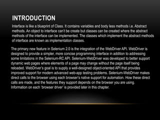 Web driver interface | PPT
