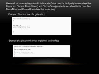 Web driver interface | PPT