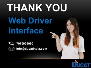 Web driver interface | PPT