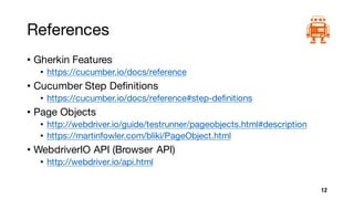 Webdriver io presentation | PDF