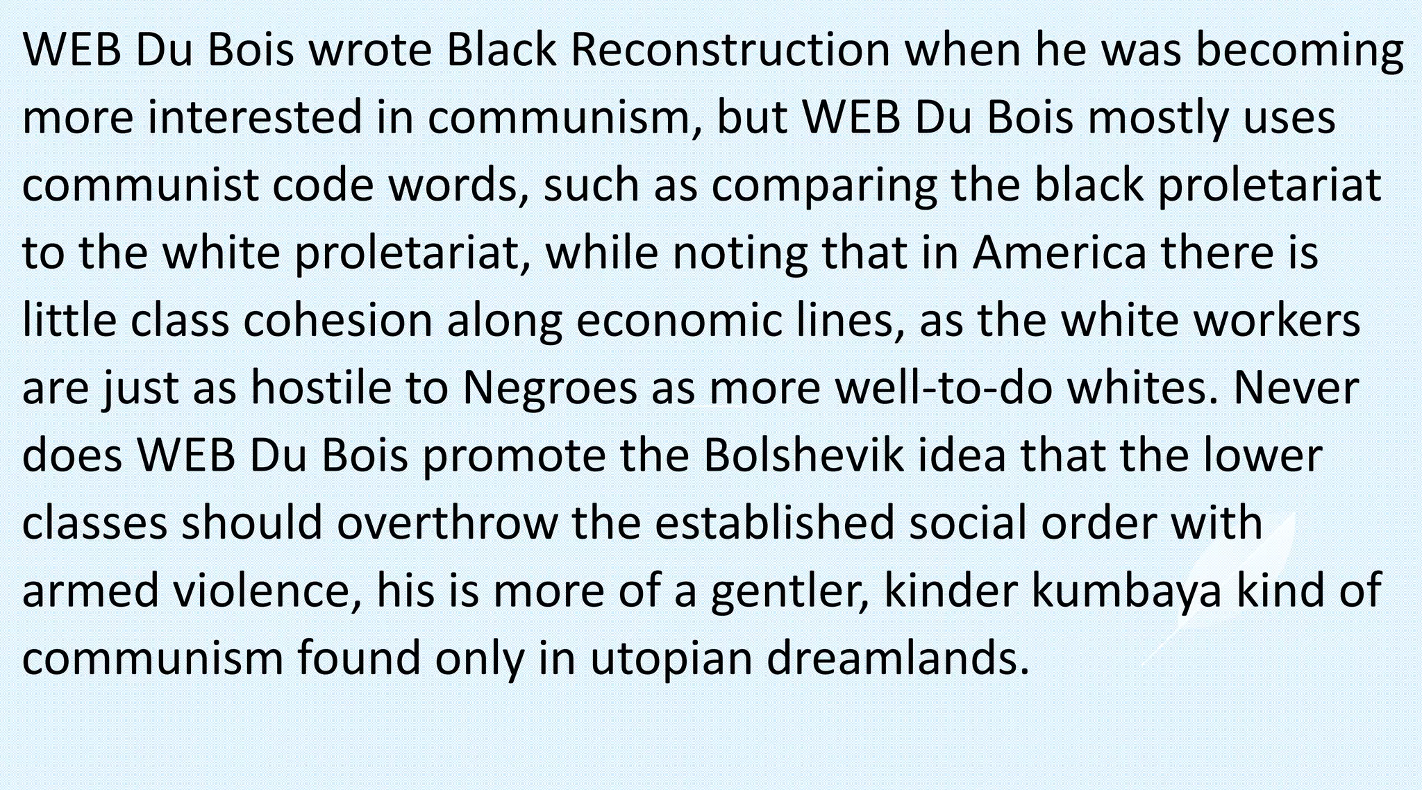 History of History of WEB Dubois’ Black Reconstruction, Challenging ...