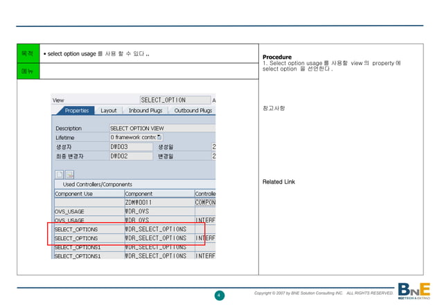 webdynpro Wda Select Option Usage | PPT