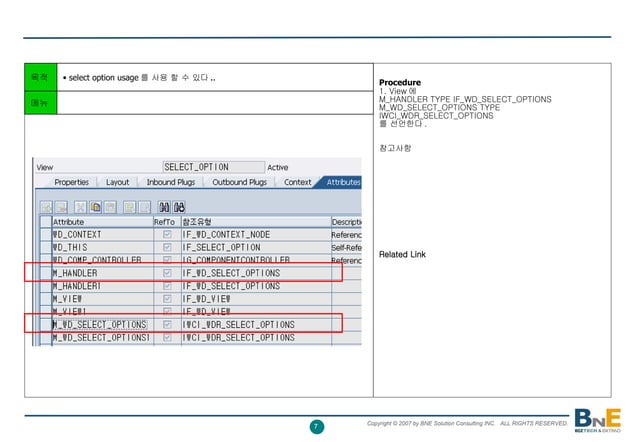 webdynpro Wda Select Option Usage | PPT