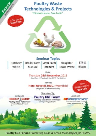 Poultry Waste technologies & projects | PDF