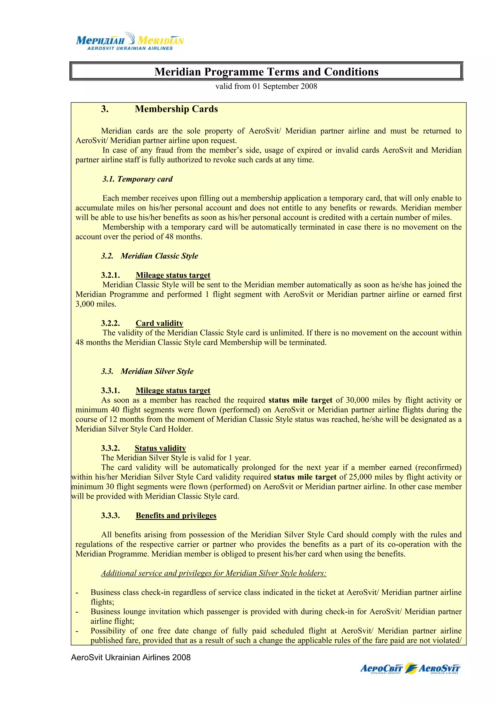 Meridian Terms and Conditions | PDF