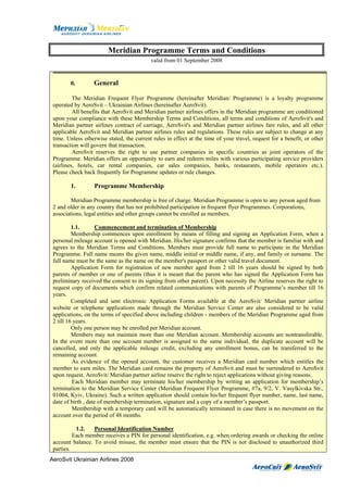 Meridian Terms and Conditions | PDF
