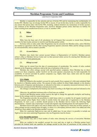 Meridian Terms and Conditions | PDF