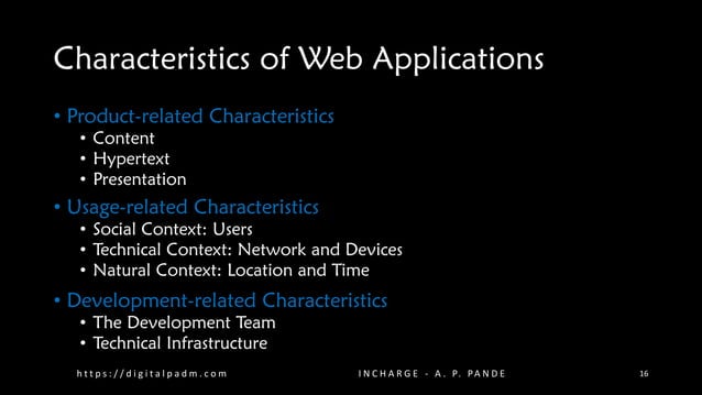 Web Engineering- Web Application Categories & Characteristics Book ...