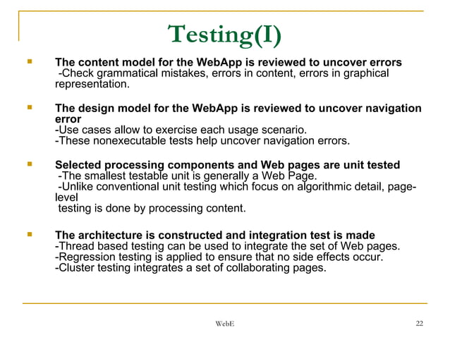 Web Engineering | PPT | Web Development | Internet