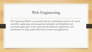 Web engineering | PPT