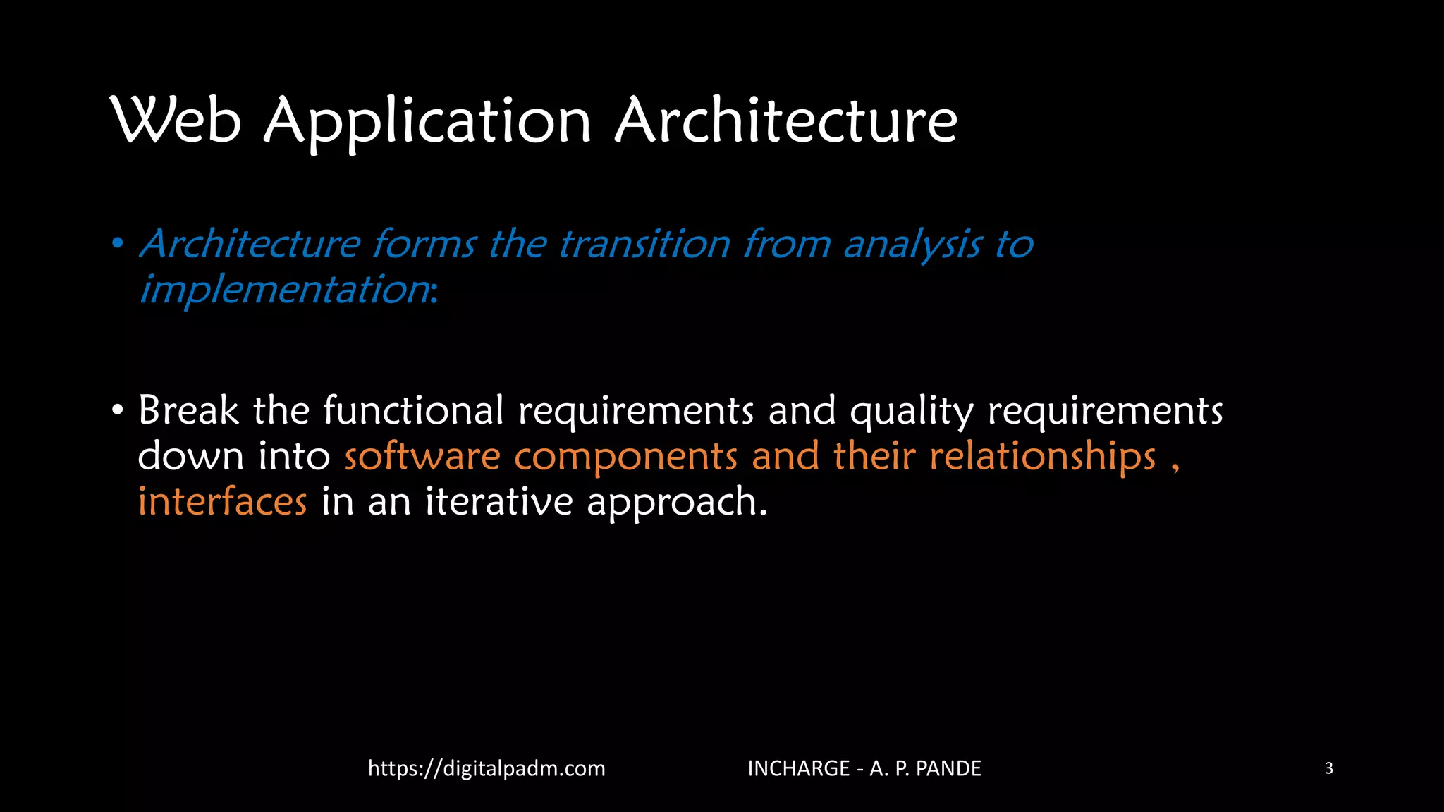 Web engineering- Web Application Architecture | PDF